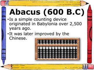 The History of the Computer | PPTX