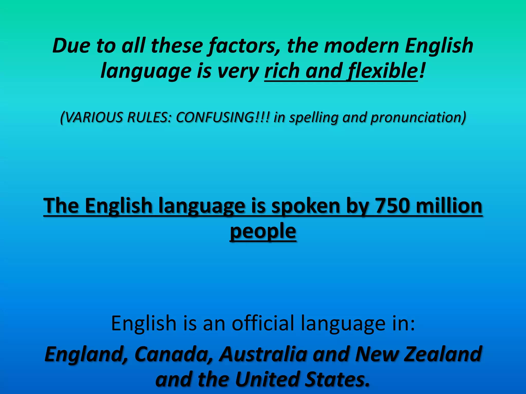 The History of the English Language | PPTX