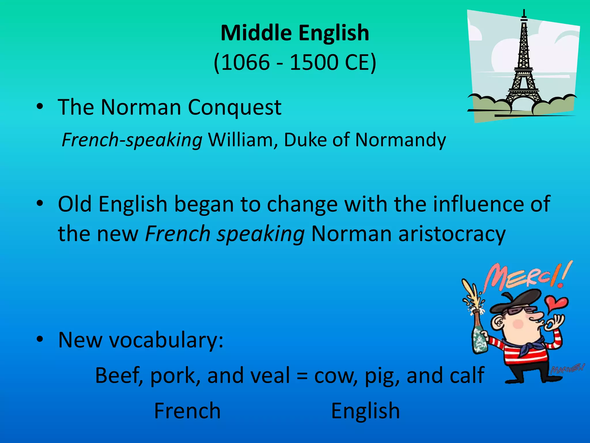The History of the English Language | PPTX
