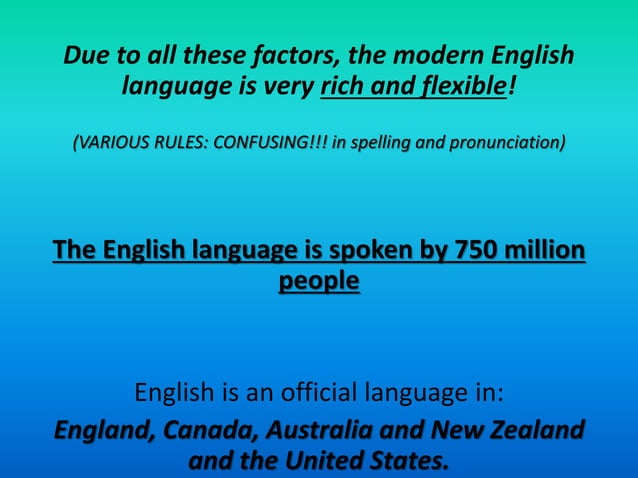 The History of the English Language | PPTX