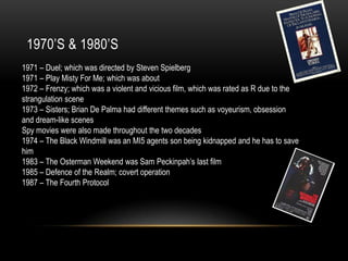 The History of The Genre - Thriller | PPT