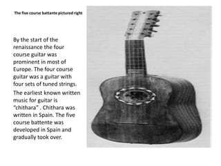 The history of the guitar 2 | PPTX