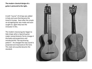 The history of the guitar 2 | PPTX
