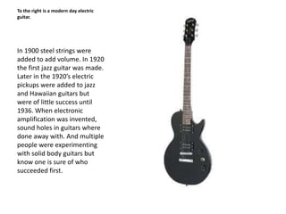 The history of the guitar 2 | PPTX