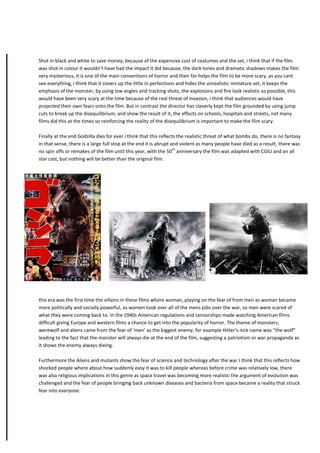 The History of the Horror Genre and Analyses | PDF