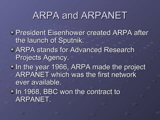 The History Of The Internet | PPT