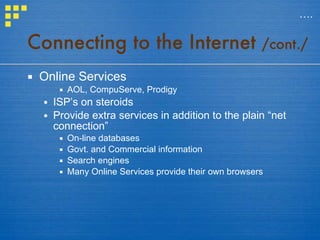 History & Basic Structure of the Internet | PPT