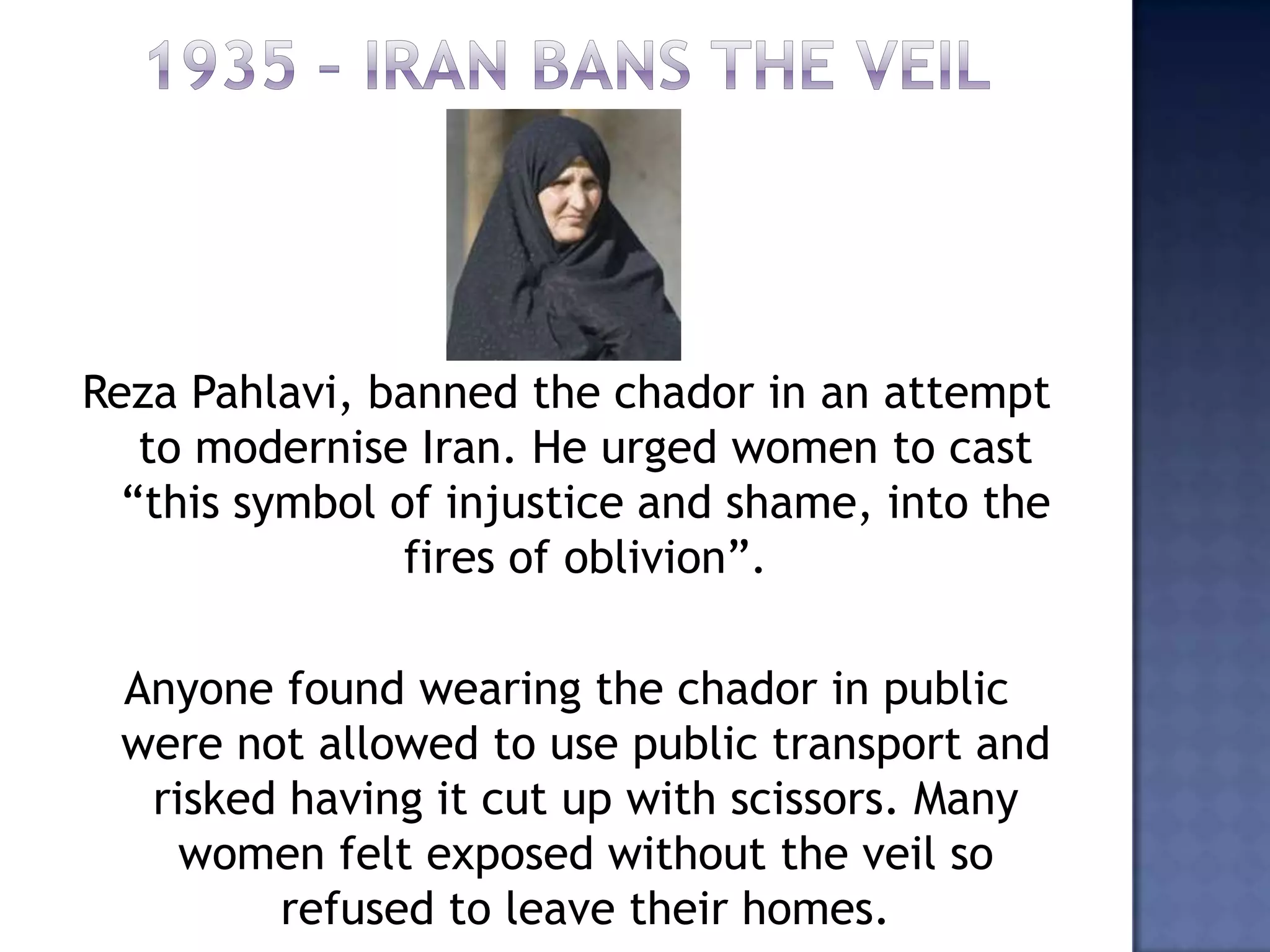The History of the Burqa | PPTX