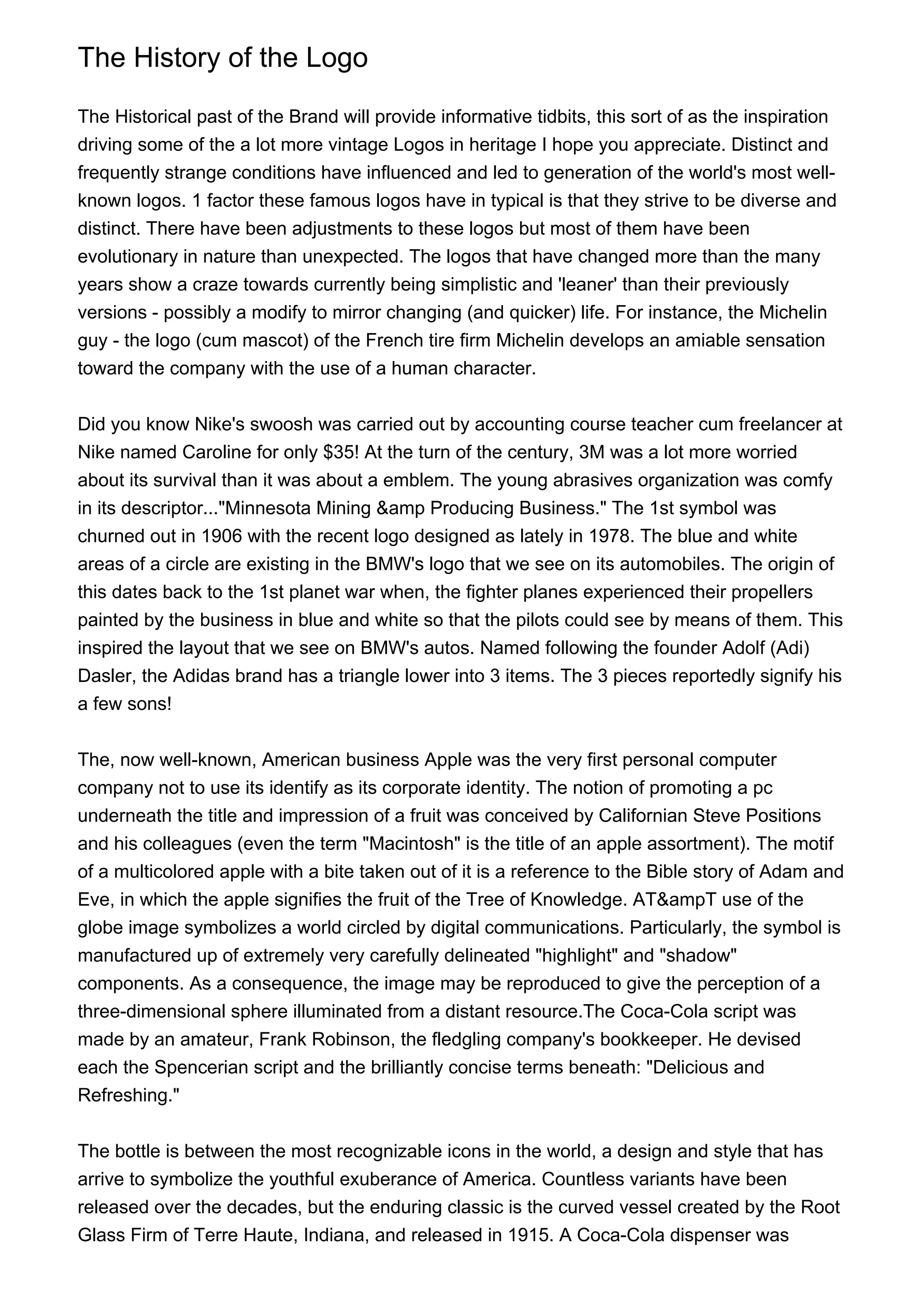 The History of the Logo | PDF