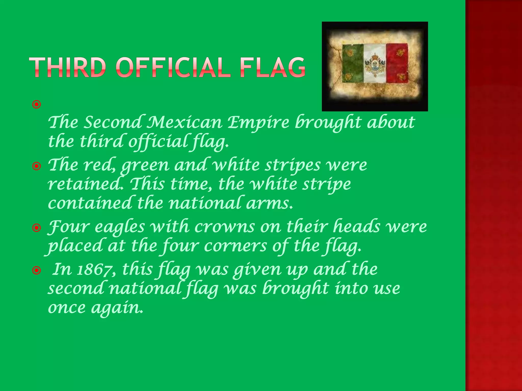 The history of the mexican flag | PPTX