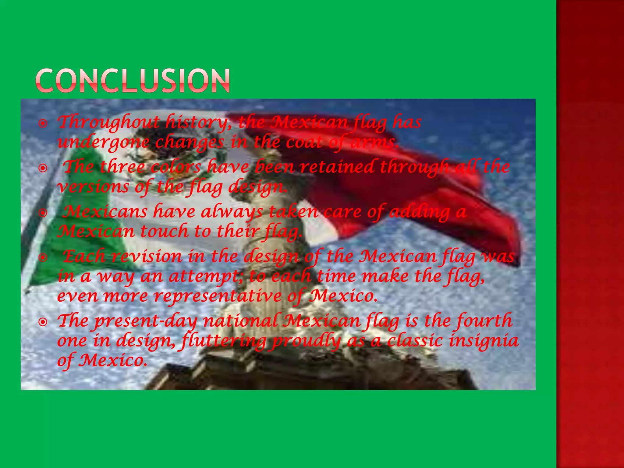 The history of the mexican flag | PPT | Free Download