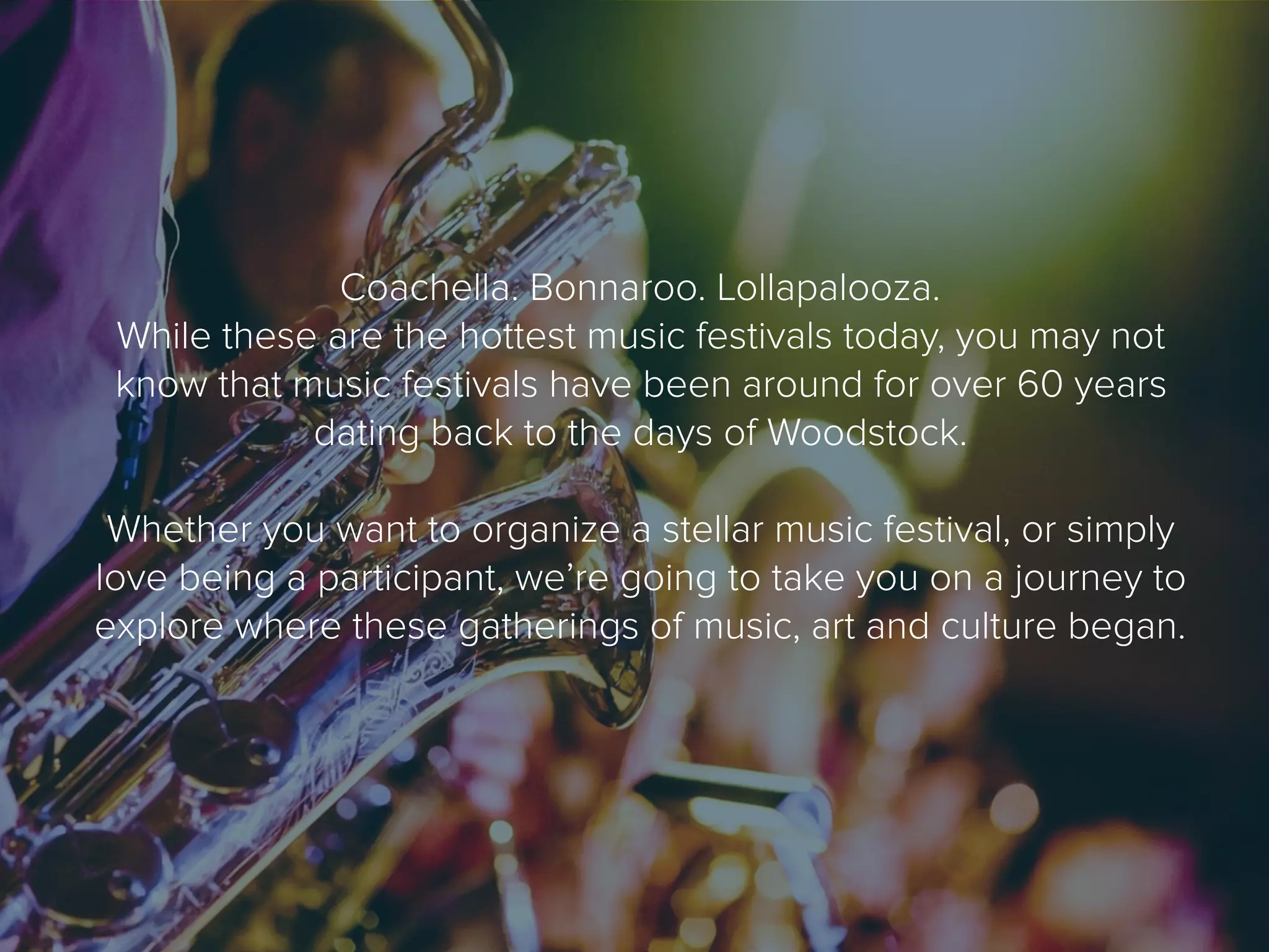 Where it All Began: The History of Music Festivals | PDF
