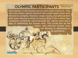 The history of the olympic games | PPTX