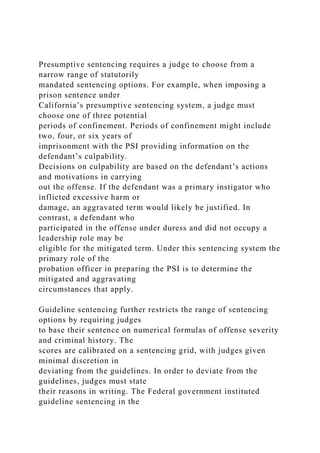 The History of the Pre-sentence Investigation Report Consi.docx