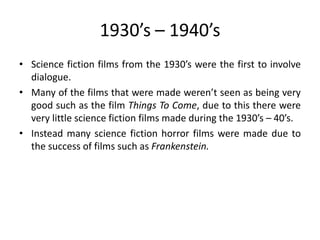 The history of the science fiction genre | PPTX
