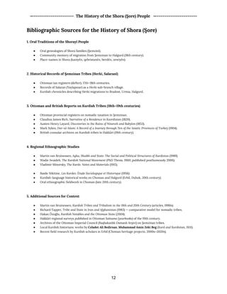 The History of the Shora People by The Spirit of Kurdistan | PDF