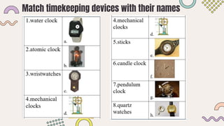 The history of timekeeping devices. | PPTX