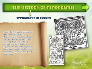 The history of typography | PPTX