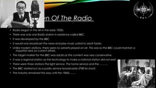 The history of uk radio | ODP