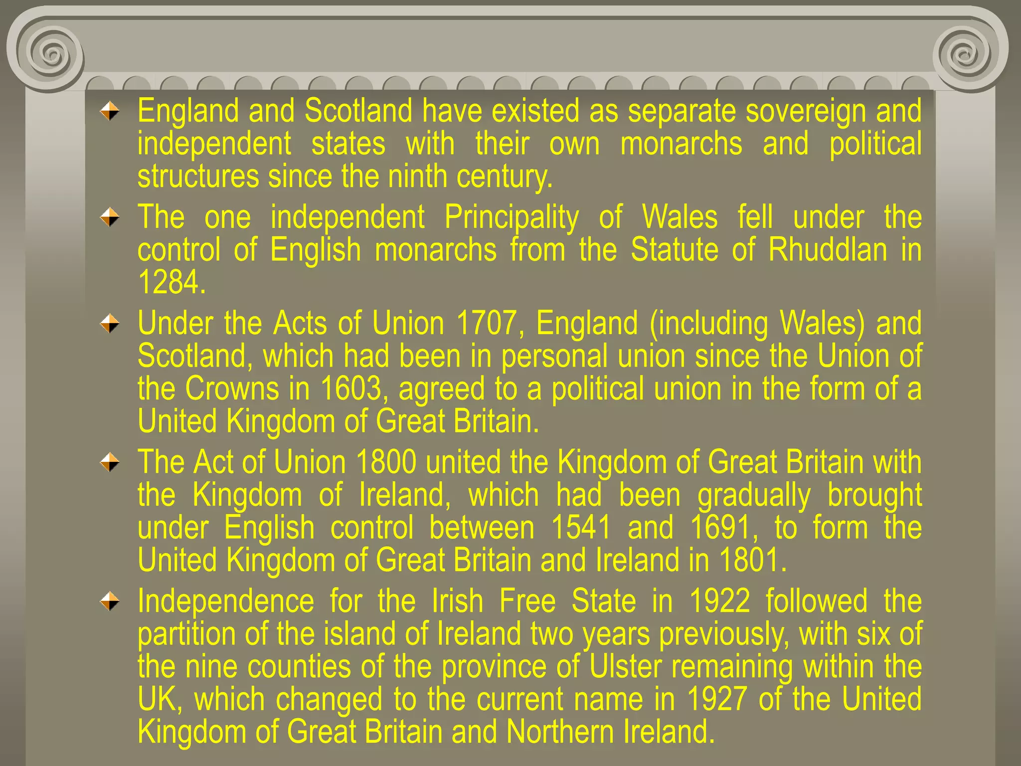 The history of united kingdom | PPT