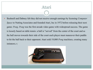 The History Of Video Games | PPT