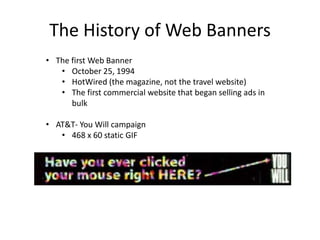 The history of web banners | PPTX
