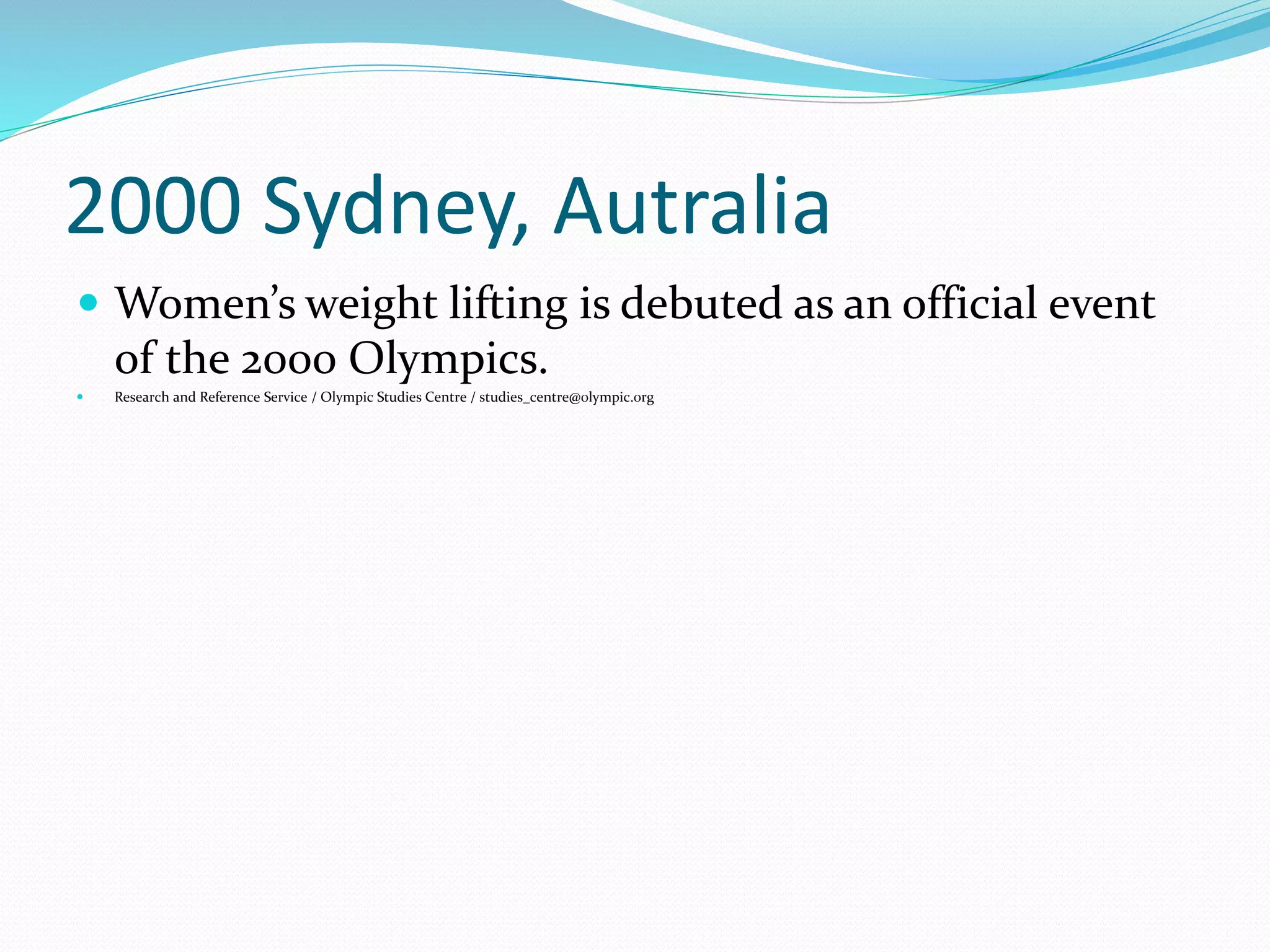The history of weight lifting | PPTX