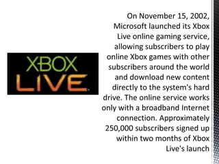 The history of xbox | PPTX