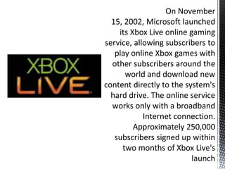 The history of xbox | PPTX