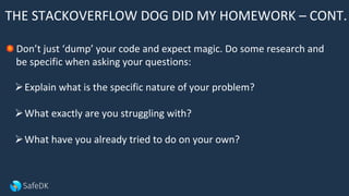 The Hitchhiker’s Guide to StackOverflow | PPT