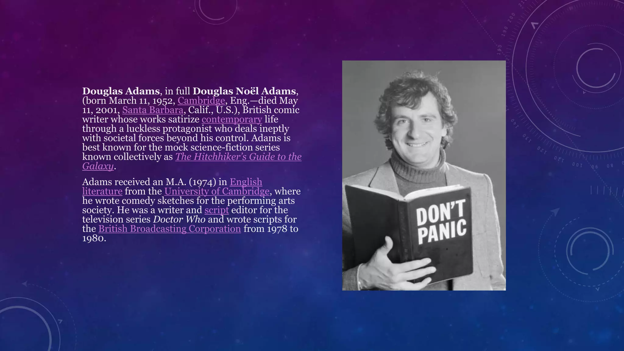 The HITCHHIKER’S GUIDE TO THE GALAXY.pptx