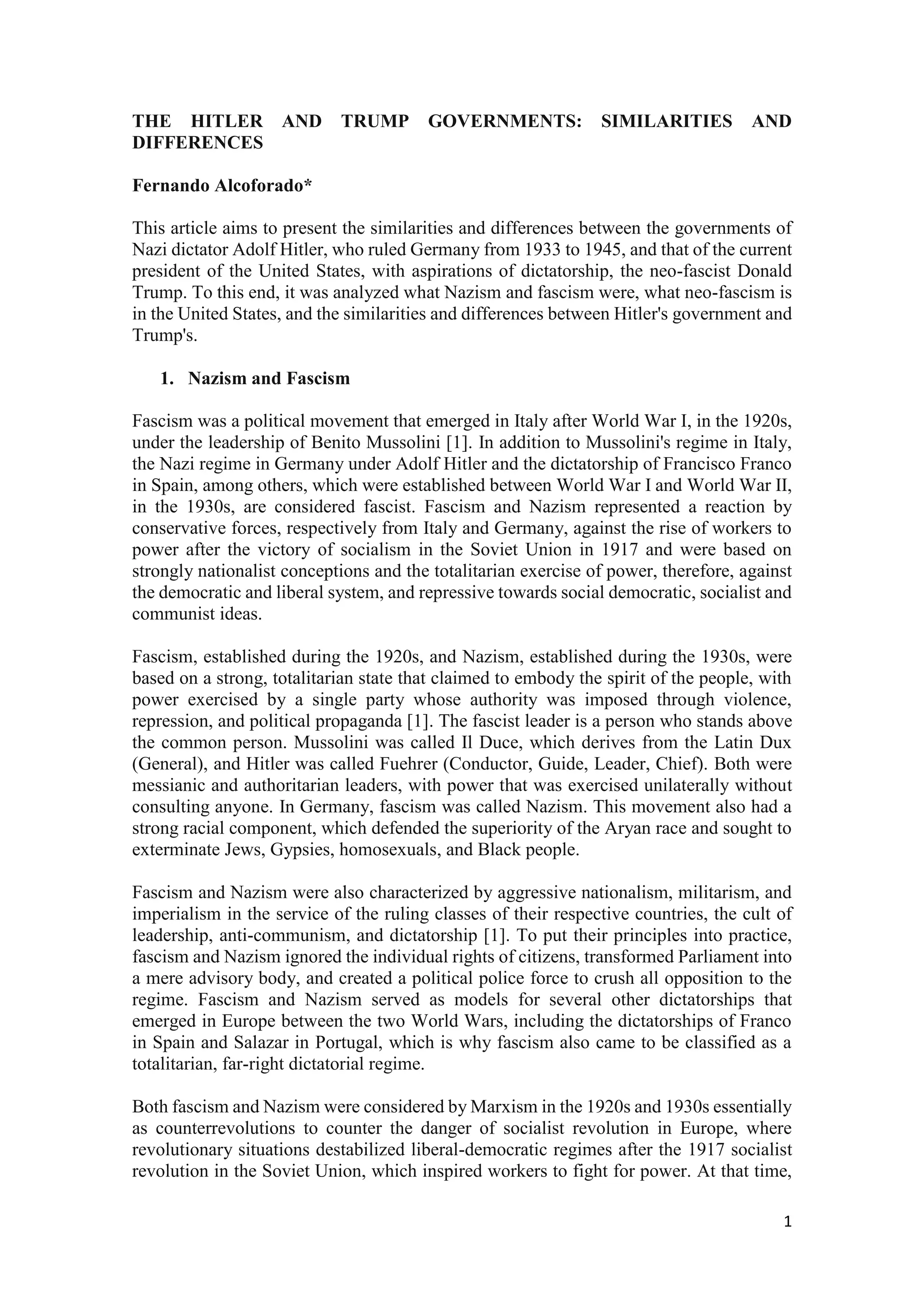 THE HITLER AND TRUMP GOVERNMENTS - SIMILARITIES AND DIFFERENCES.pdf