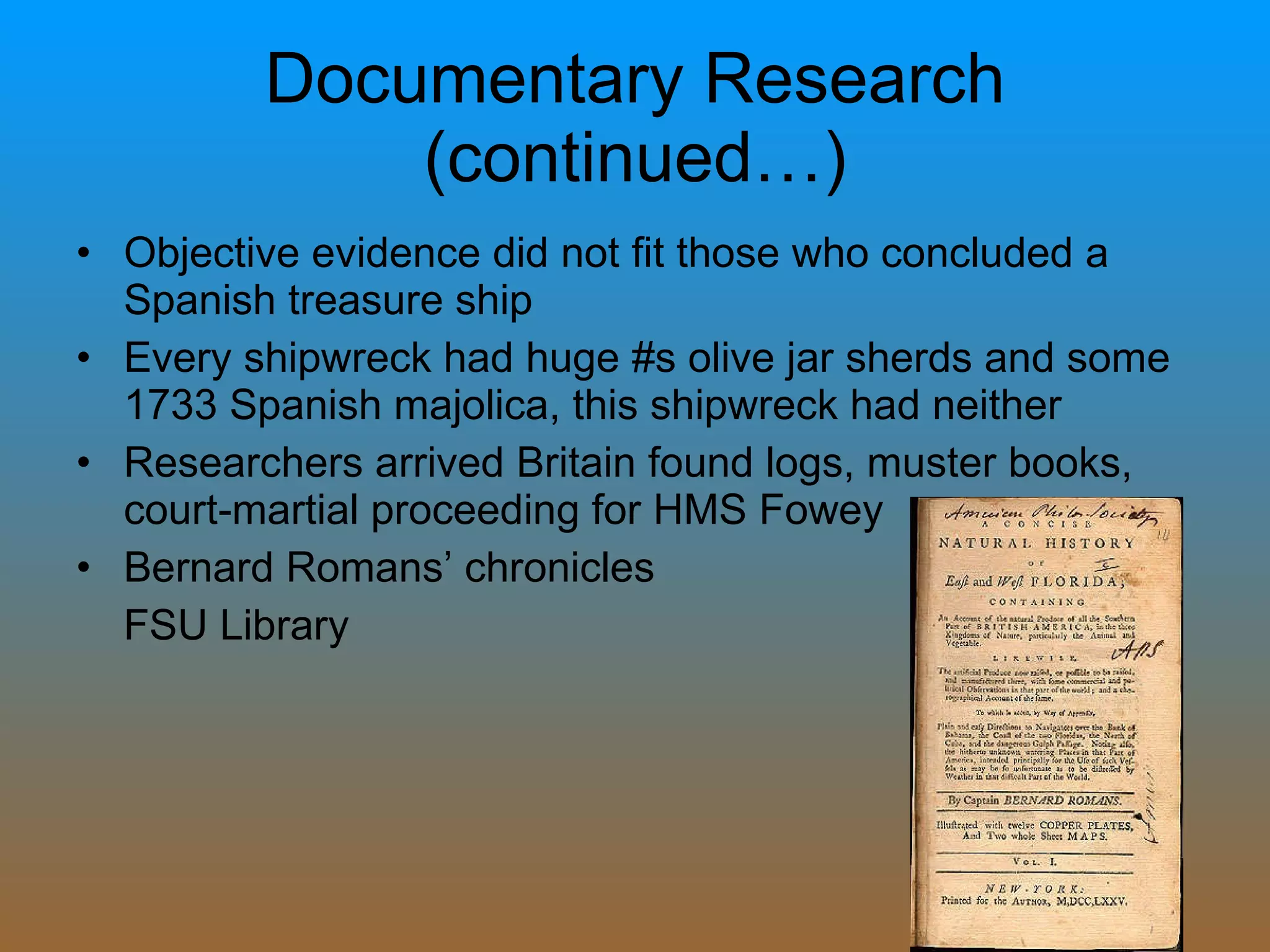 The HMS Fowey And Marine Archaeology | PPT