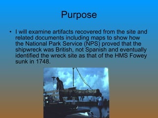 The HMS Fowey And Marine Archaeology | PPT
