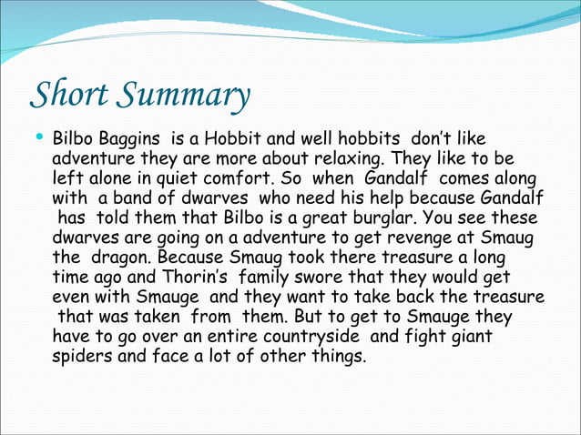 The Hobbit | PPT