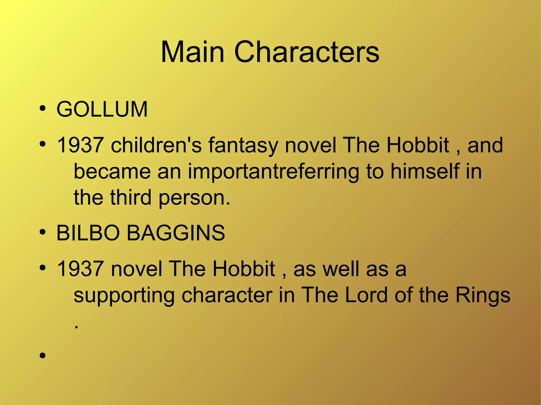 The hobbit | PPT