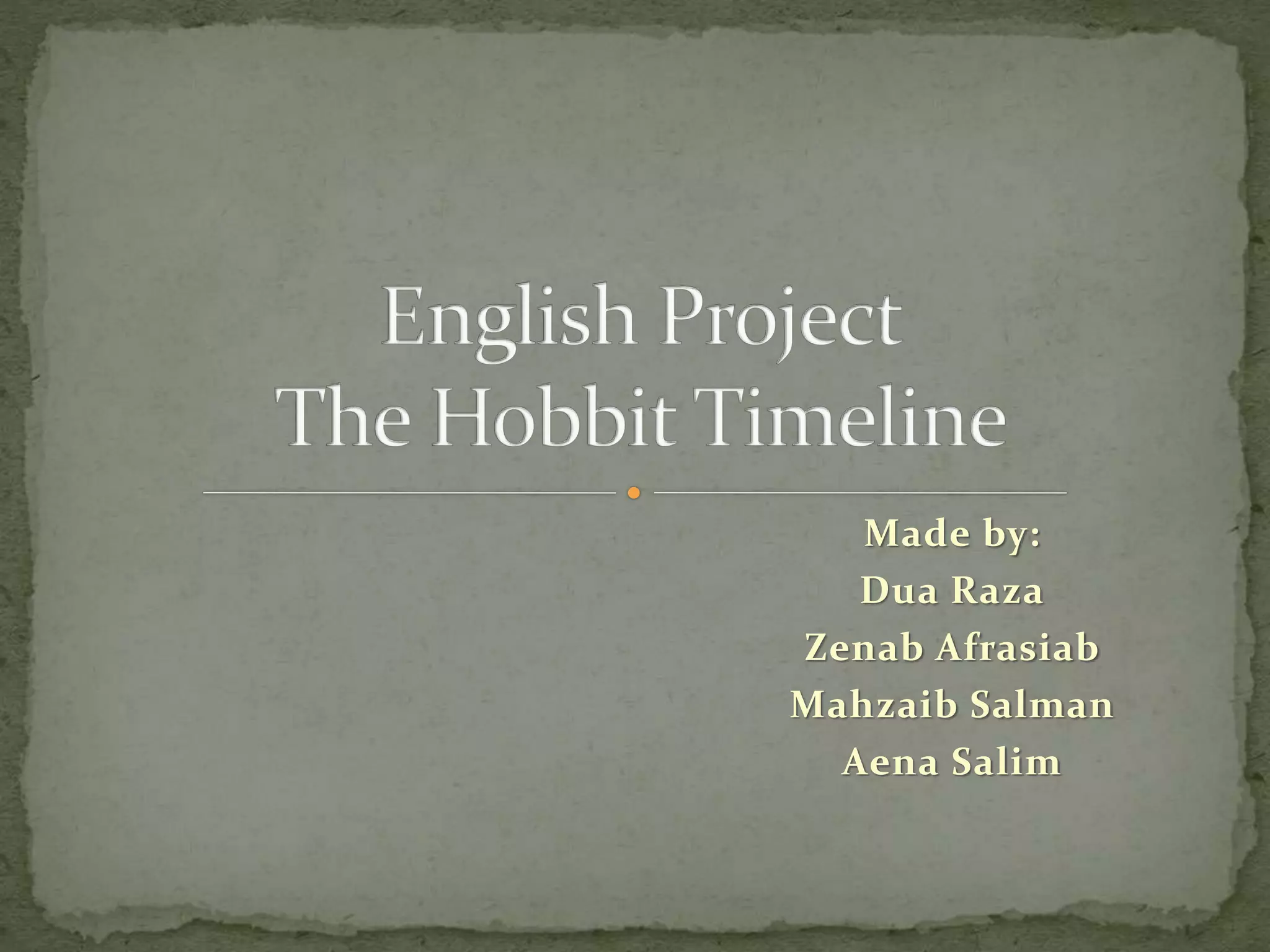 The hobbit | PPT