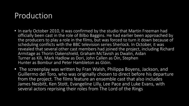 The hobbit presentation | PPT