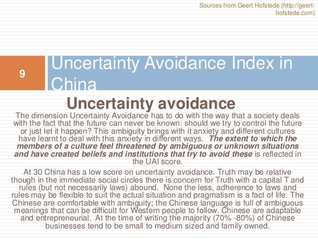Hofstede Uncertainty Avoidance: Uncertainty Avoidance Examples – LTEOR