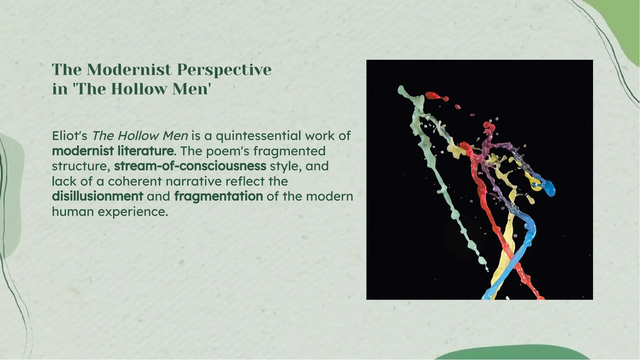 The Hollow Men , for English literature ppt | PDF | Poetry | Books and ...