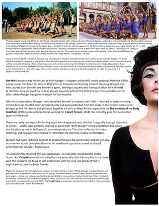 THE HOLLYWOOD ART - Cleopatra (1963) | PDF