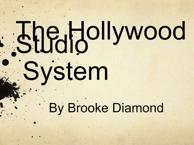 The hollywood film industry | PPT