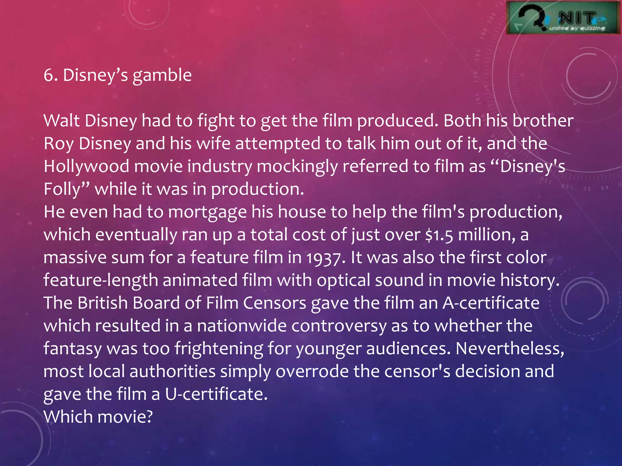 Hollywood Quiz | QMs Amritansh & Sourav | PPTX