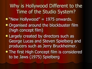 The Hollywood Studio System Updated | PPT