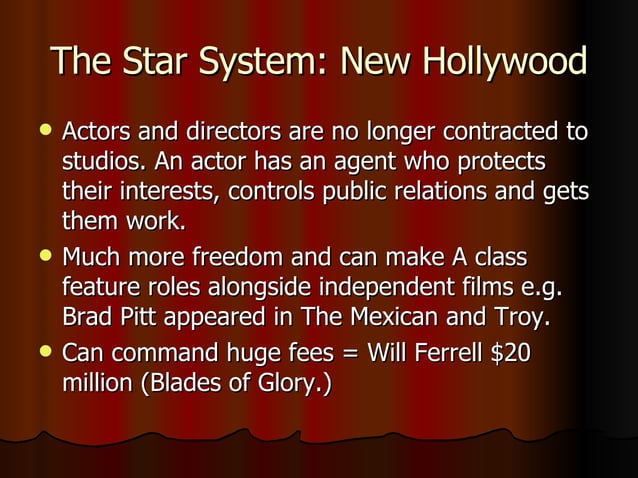 The Hollywood Studio System Updated | PPT