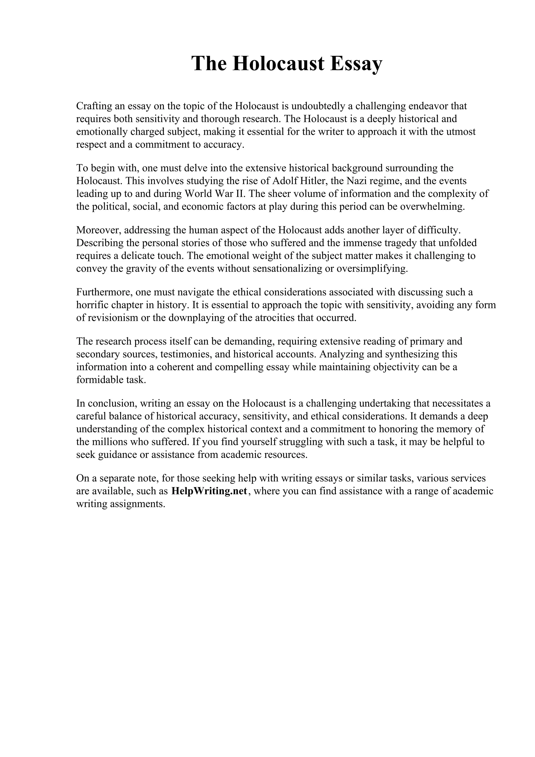 The Holocaust Essay.pdf