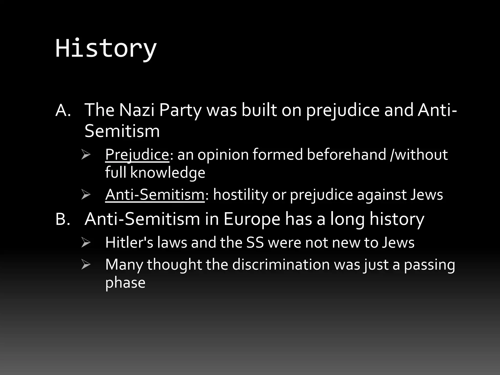 The Four Stages of the Holocaust | PPTX