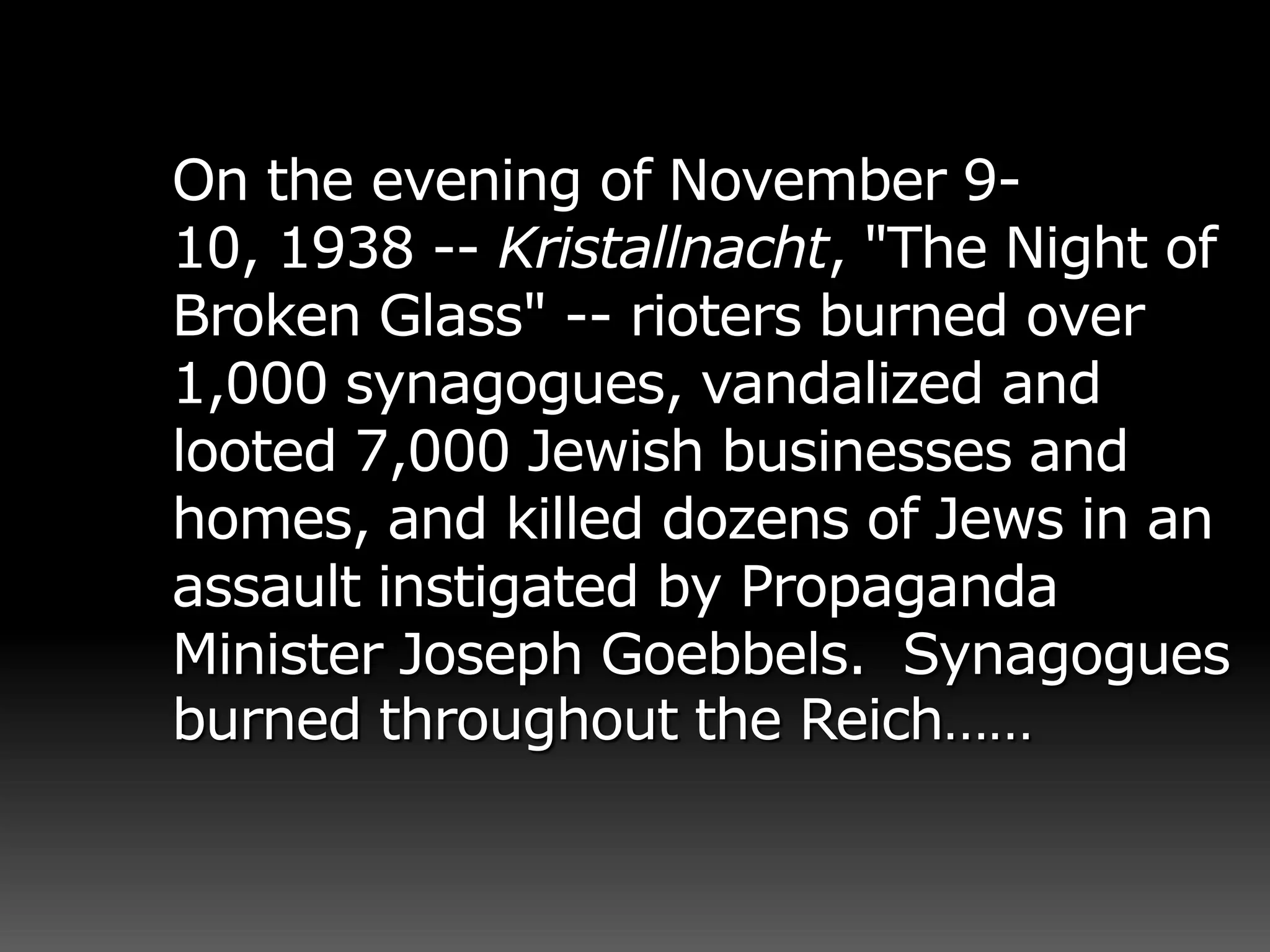 The Four Stages of the Holocaust | PPTX