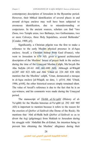 The Architectural Development Of Al-Aqsa Mosque in The Early Islamic ...