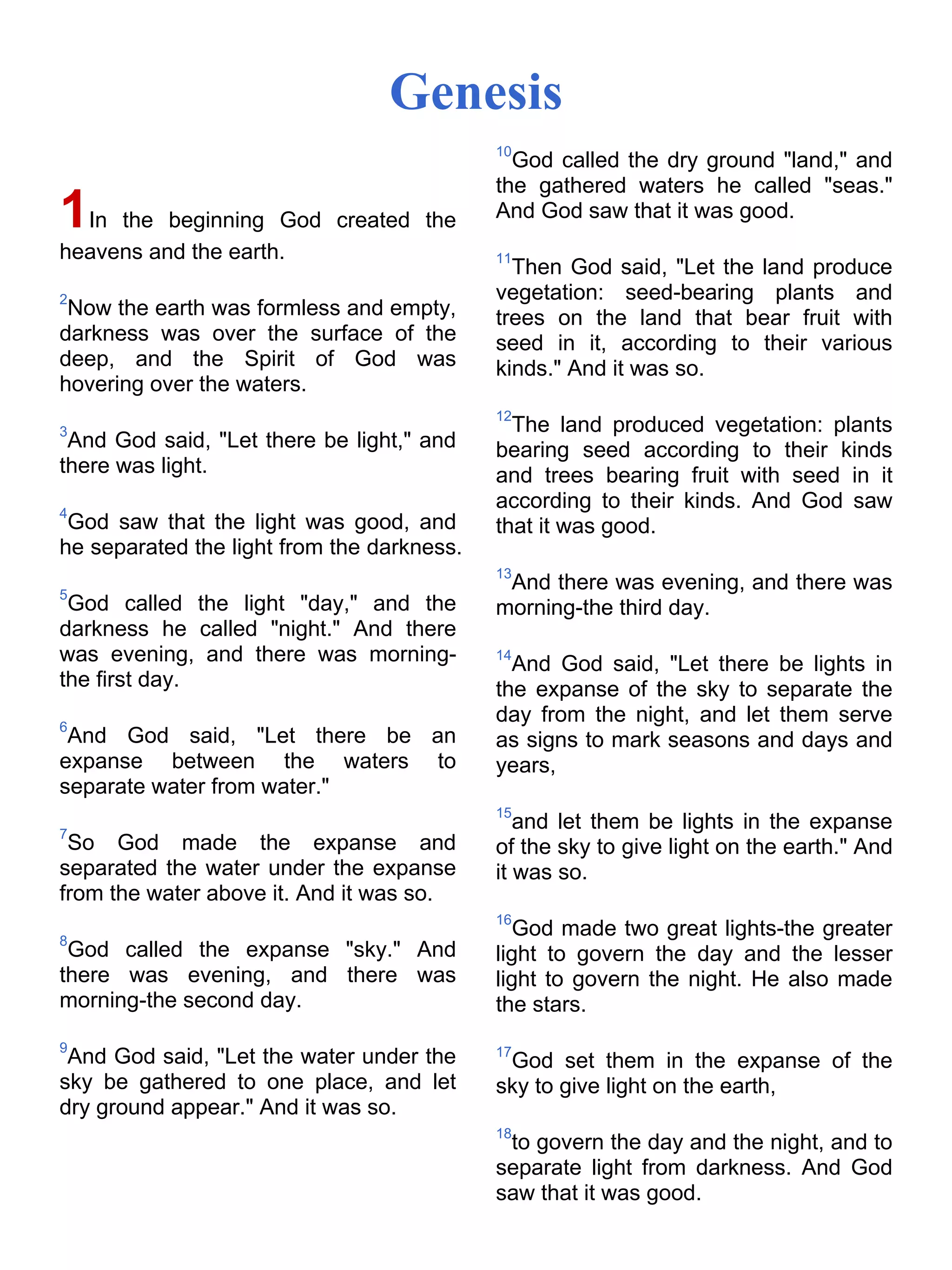 The holy bible new international version - niv (pdf) | PDF